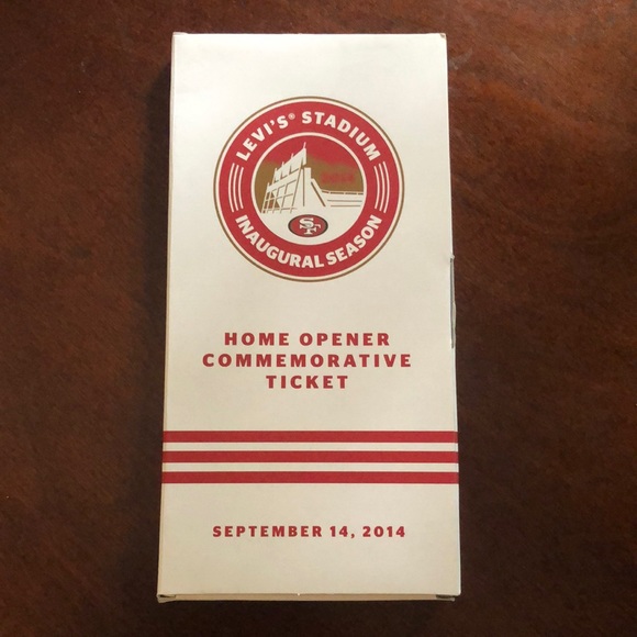 Levi's | Other | San Francisco Home Opener Commemorative Ticket At ...